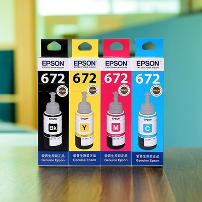 原装爱普生672连供墨水T6721 T859 201 L380 L485 455打印机墨水