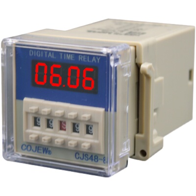CJS48-8数显时间继电器顺序启动两组延时接通断开宽电源24-240V