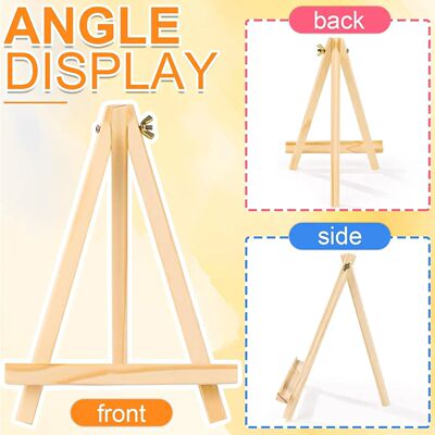 Wedding Photo Gallery Display Easels, Mini Small Wooden Tabl