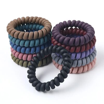 1PC Women Matt Colors Glow in Dark Cloth Telephone Wire Rubb