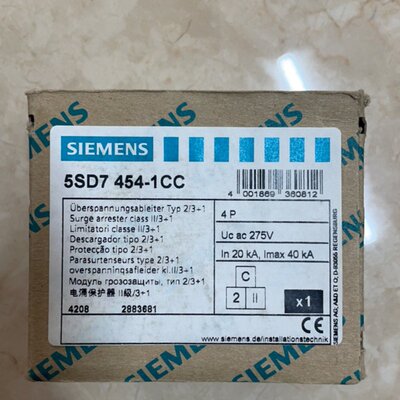 议价电涌保护器5SD7454-1CC5SD7452-1CC5SD7456-1CC