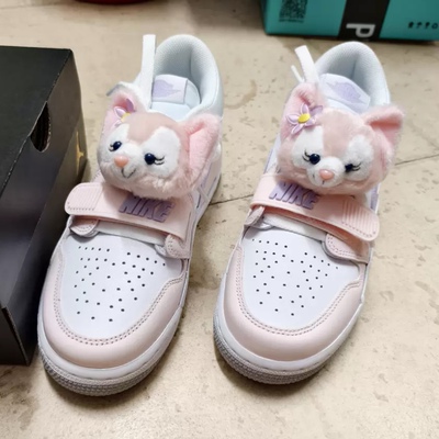 af1空军aj1星黛露玲娜贝儿雪莉玫玩偶装饰扣粉紫AJ312配饰DIY配件