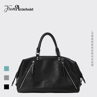 From Arachnid慵懒弧形新月托特包褶皱皮大容量斜挎通勤女包大号