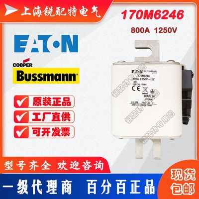 170M6246快速熔断器 1250V 800A 巴斯曼BUSSMANN快速熔断器