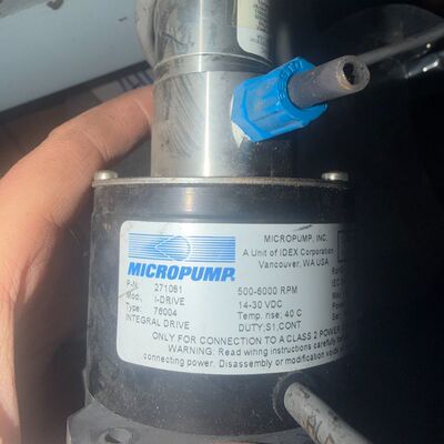 拆机MICROPUMP磁力齿轮泵/喷码机泵/压力泵