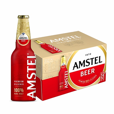 喜力Amstel红爵铝瓶啤酒全麦酿造原麦汁浓度≥8.5 330mL 24瓶