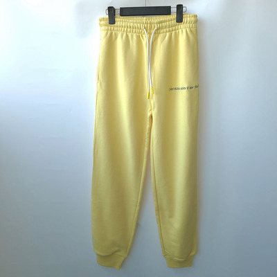 5365鱼 土耳其产 男女同款卫裤 休闲风优运动裤子 情侣束脚长裤