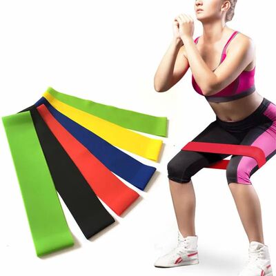 5pcs Yoga Tension Belt Fitness Elastic Belt Resistance Belt