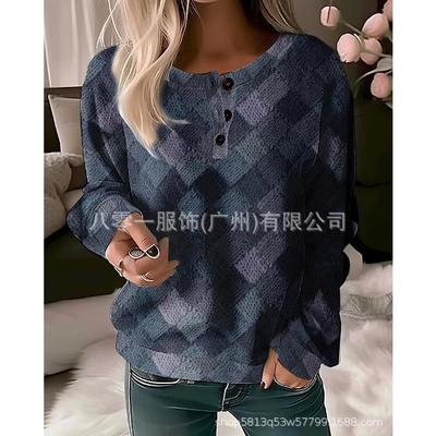 camisetas women fashionable tees  geometry retro casual tee