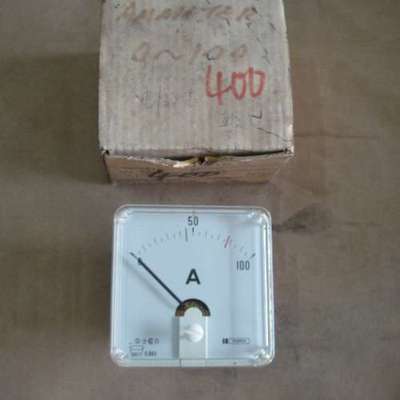 电流表 AMPERE METER 1 PCS ENERDIS GEC ALSTHOM 0~100A， 70*7