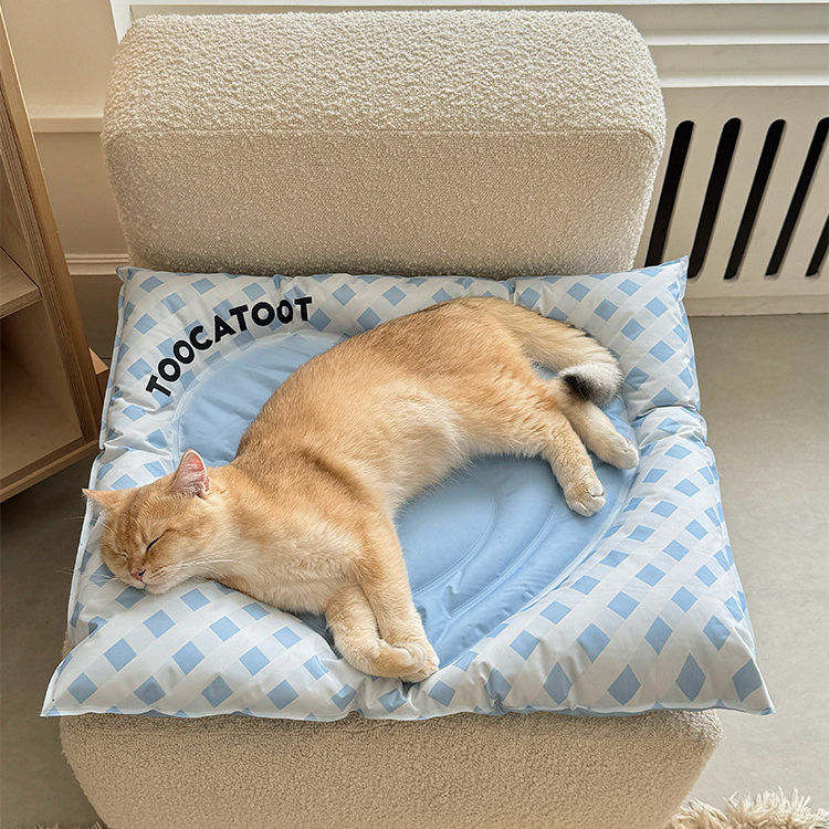 爱心宠物冰垫猫窝夏季toocat狗窝凉席降温凉感猫咪睡窝宠物窝垫子