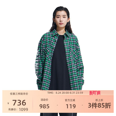 VETEMENTS2025年新款格子衬衫