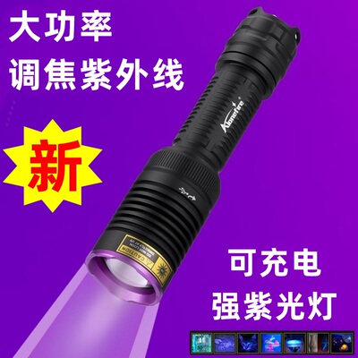 20W大功率365鉴定紫外线手电