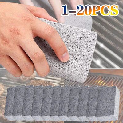 1-20PCS BBQ Grill Cleaning Bricks BBQ Heat Resistant Cleanin