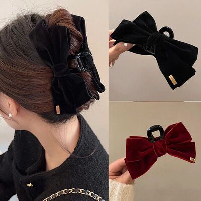 Large Bow Hair Claw Nonslip Hair Jaw Strong Hold Clamps Fash