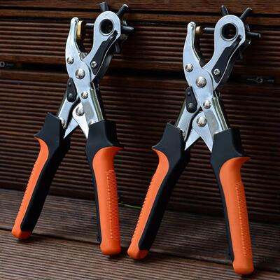 德国汉顿多功能皮带带打孔钳皮包皮开孔钳革具打洞皮工具83514 腰