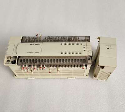 三菱PLCFX2N-64MR-001带模拟量模块Fx2N-