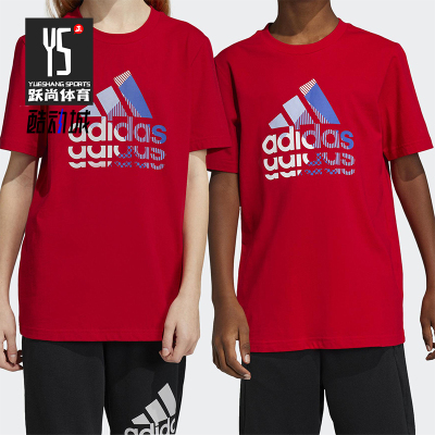 Adidas/阿迪达斯正品GRAPHIC T-SHIRT儿童经典平纹针织短袖IB9161