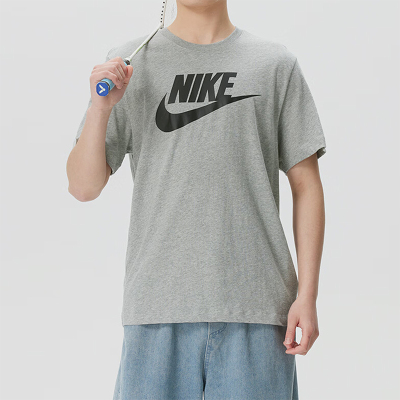 Nike/耐克正品Sportswear新款男灰黑色训练经典短袖T恤AR5005-066