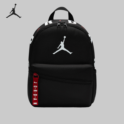 Nike/耐克正品JORDAN新款儿童黑白色校园经典双肩背包IR7987-010