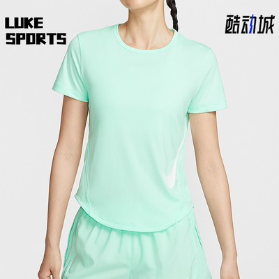 Nike/耐克正品夏季女士反光网眼拼接舒适透气运动短袖HV2773-353