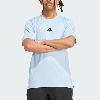 Adidas/阿迪达斯正品POWER T-SHIRT男士经典透气健身短袖JV9713
