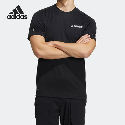Adidas/阿迪达斯正品新款TERREX户外男子运动休闲t恤HM3813