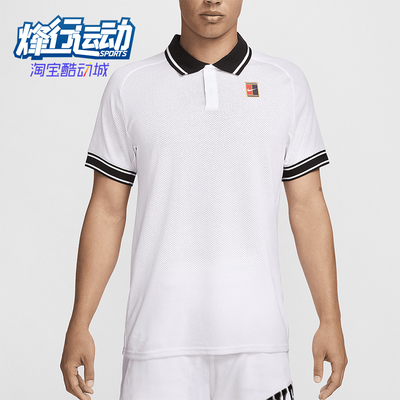 Nike/耐克正品Court Heritage男士翻领经典网球运动T恤FQ2102-100