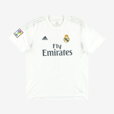 Adidas阿迪达斯正品Real Madrid Ronaldo字母条纹短袖足球S12652