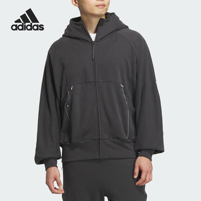 Adidas/阿迪达斯官方正品USTL P HOODY男士拉链简约外套JM6154