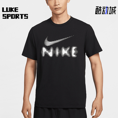 Nike/耐克正品2025男士透气圆领宽松经典休闲针织短袖HQ7988-010