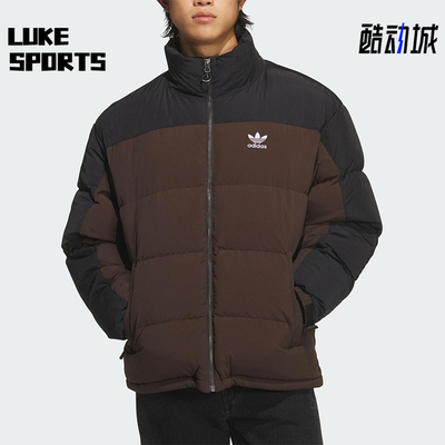 Adidas/阿迪达斯正品三叶草男士运动宽松立领保暖羽绒服KS6081