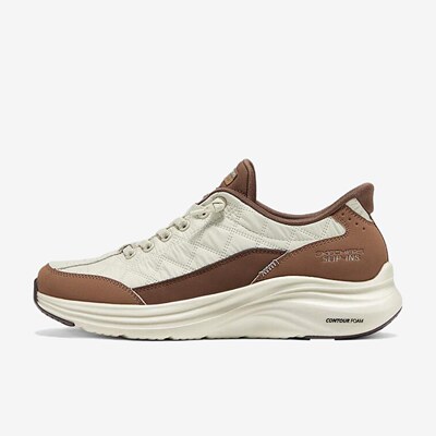 Skechers斯凯奇正品SPORT WOMENS女款一脚蹬低帮休闲鞋150404-TAN