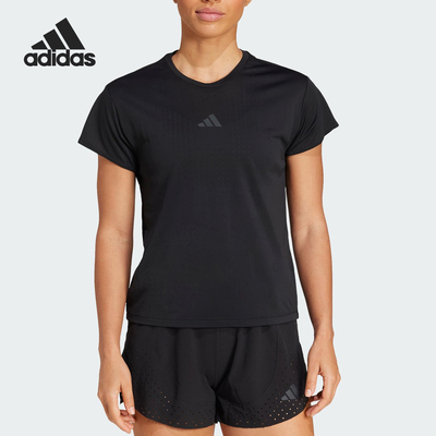 Adidas/阿迪达斯官方正品AIRCHILL TEE女士修身运动短袖JX7429