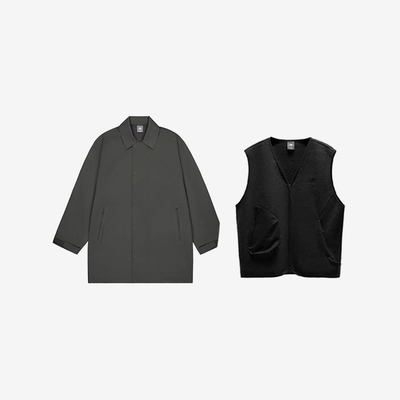 New Balance/NB正品新款男子经典休闲二合一夹克外套NAF19301-DKG