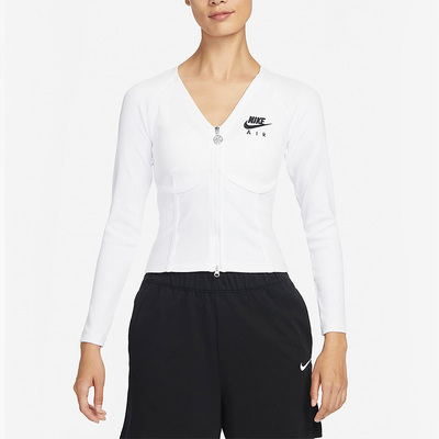 耐克女子针织长袖V领卫衣