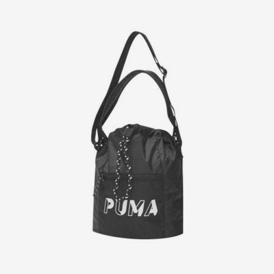 Puma彪马正品女款斜挎单肩手提户外运动抽绳水桶包077935-01