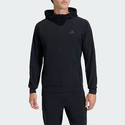 Adidas/阿迪达斯正品春秋男士休闲训练运动连帽夹克外套KA4821