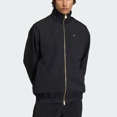 Adidas/阿迪达斯正品三叶草男士休闲立领竖条纹运动外套KC9051