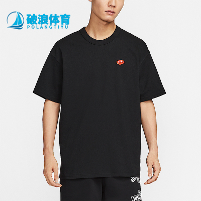 Nike/耐克正品夏季男士针织圆领透气刺绣休闲宽松短袖IH9271-010