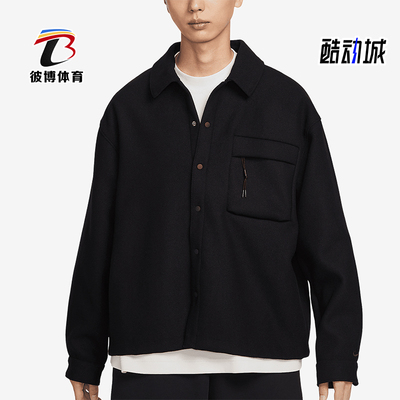 耐克男士运动休闲长袖衬衫外套