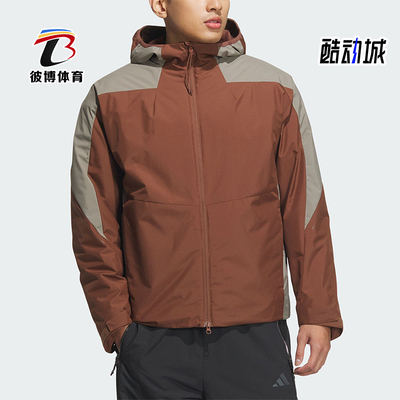 Adidas/阿迪达斯正品秋冬新款男士梭织拼接加绒外套JZ8414