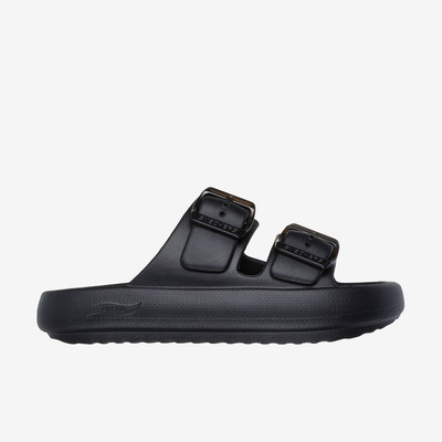 Skechers斯凯奇正品Foamies女一字带防滑日常出行拖鞋111645-BBK