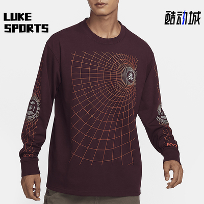 耐克男士宽松印花运动长袖