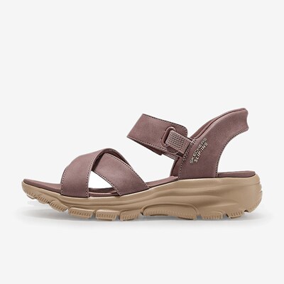 Skechers斯凯奇正品Easy Going女款圆头沙滩舒适凉鞋163534-DKRS