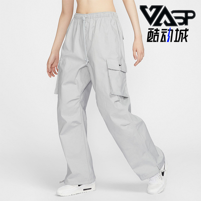 耐克女士宽松阔腿工装长裤