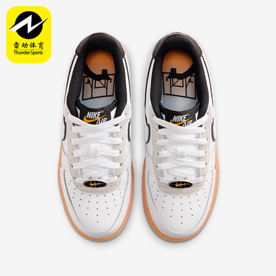Nike/耐克正品Air Force 1 GS女子大童耐磨透气运动鞋IQ0205-100