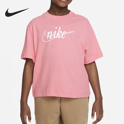 Nike/耐克正品DRI-FIT大童夏新款宽松运动短袖T恤FD0941-611