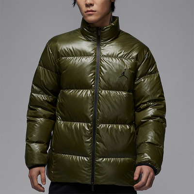 耐克男士亮面防寒立领保暖羽绒服