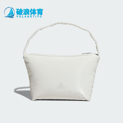阿迪达斯女士拉链便携单肩包